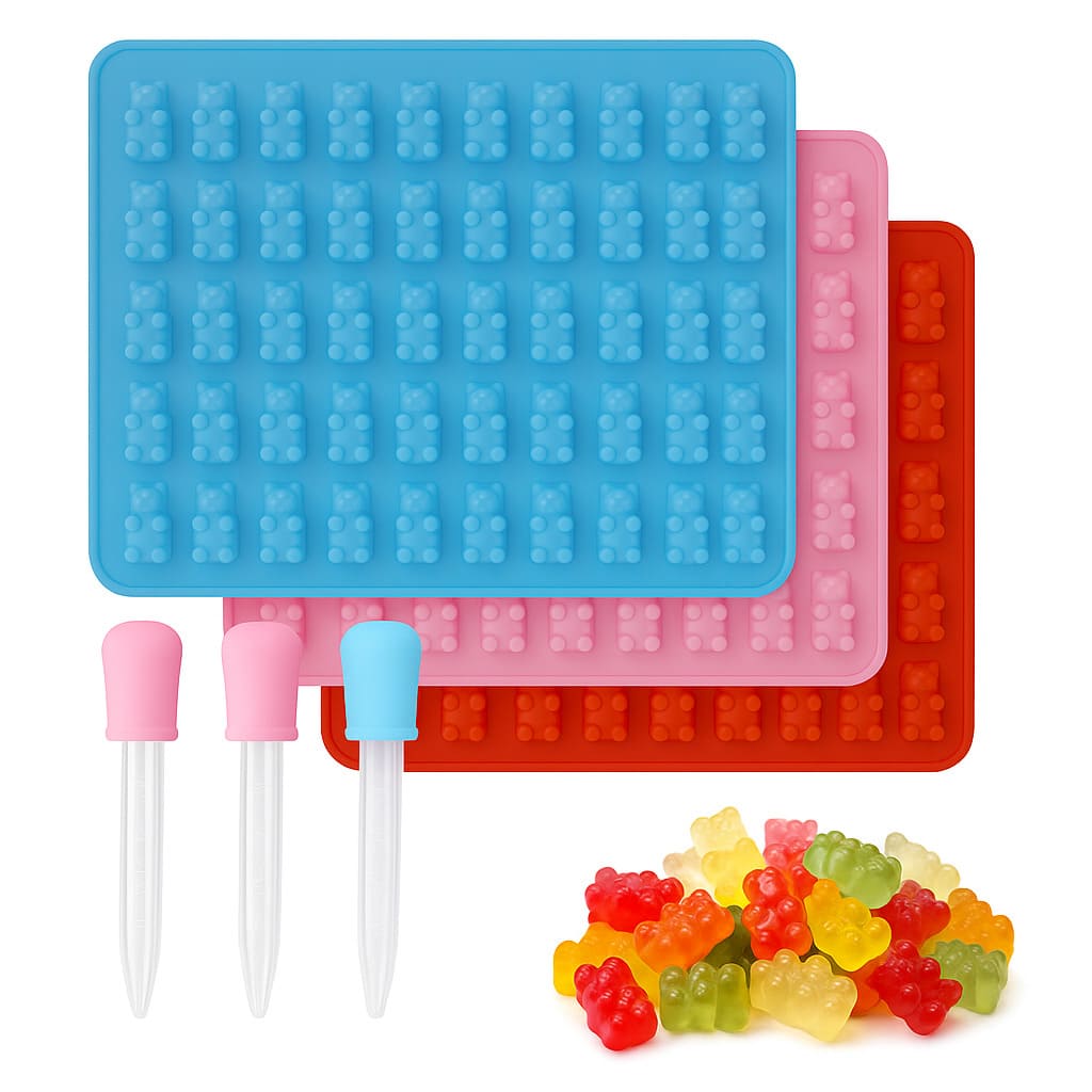 Form für Gummibärchen 3er Set – SilikonBackform