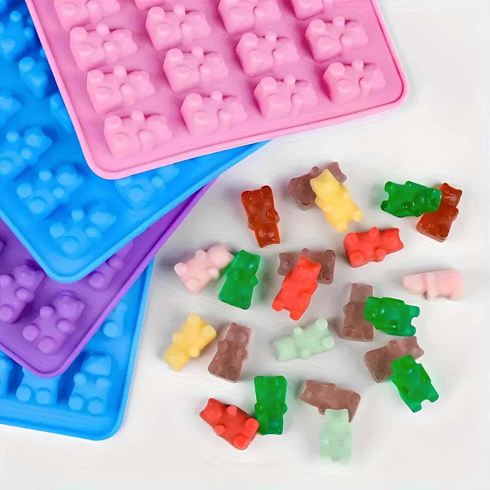 Form für Gummibärchen 3er Set – SilikonBackform