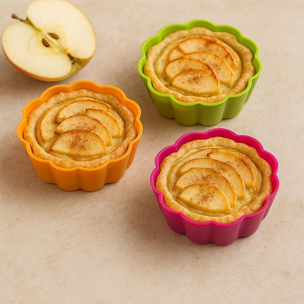 Mini Quiche Formen aus Silikon im Set – SilikonBackform